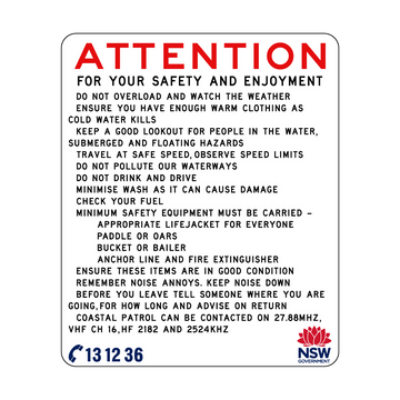 Marine Signage | Boating Safety & Waterway Signs