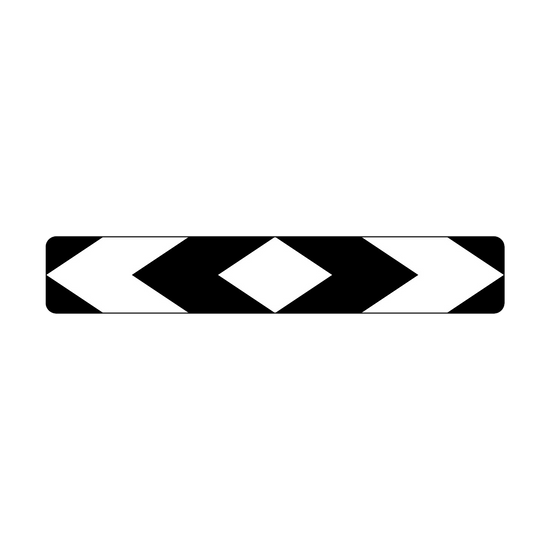 Bi-Directional Chevron Hazard Marker