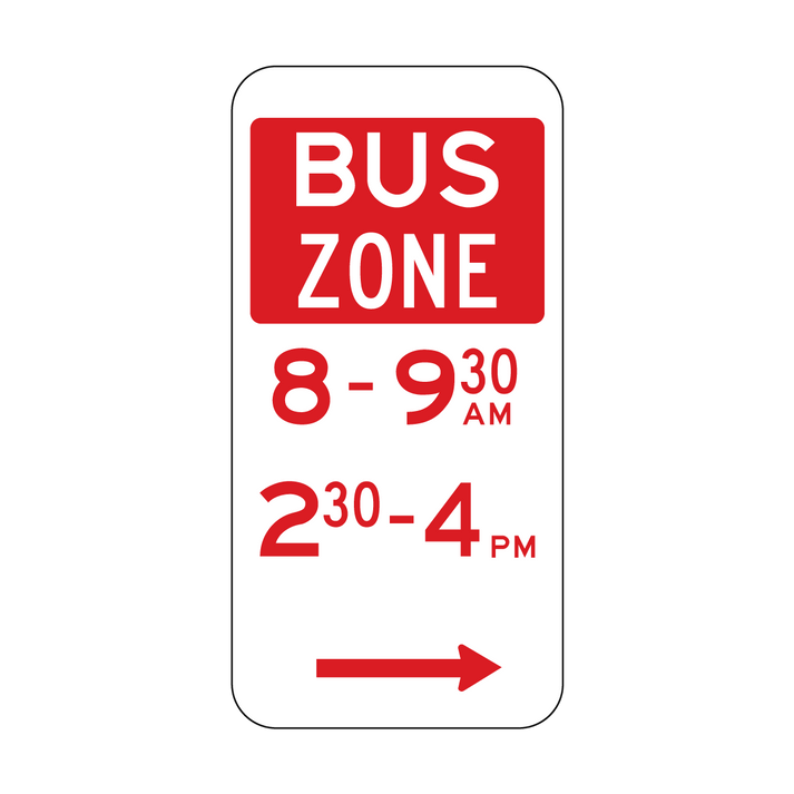 Bus Zone Sign Right – HIVIS Group