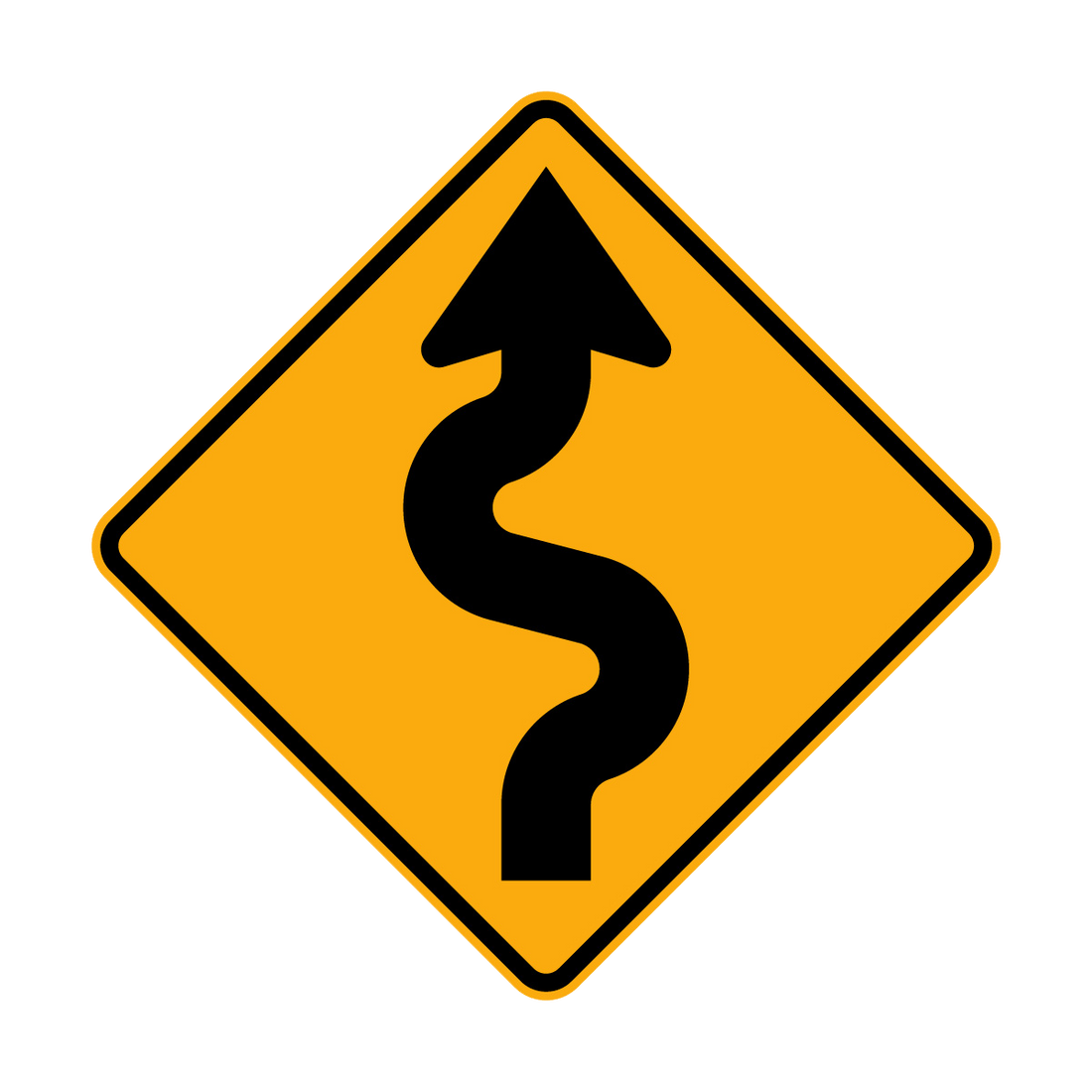 Warning: Winding Road Sign – HIVIS Group