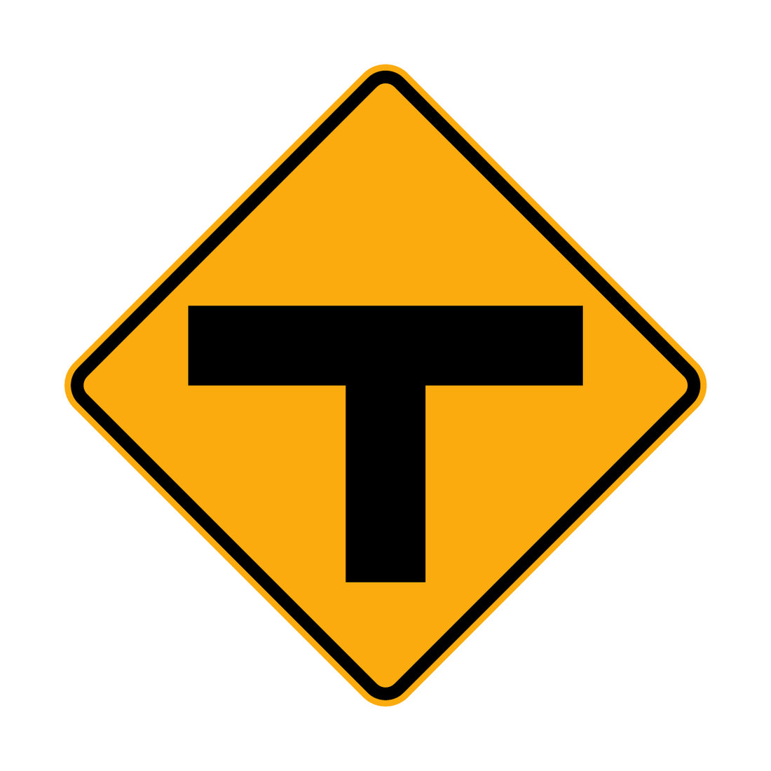 Warning: T Junction Sign – HIVIS