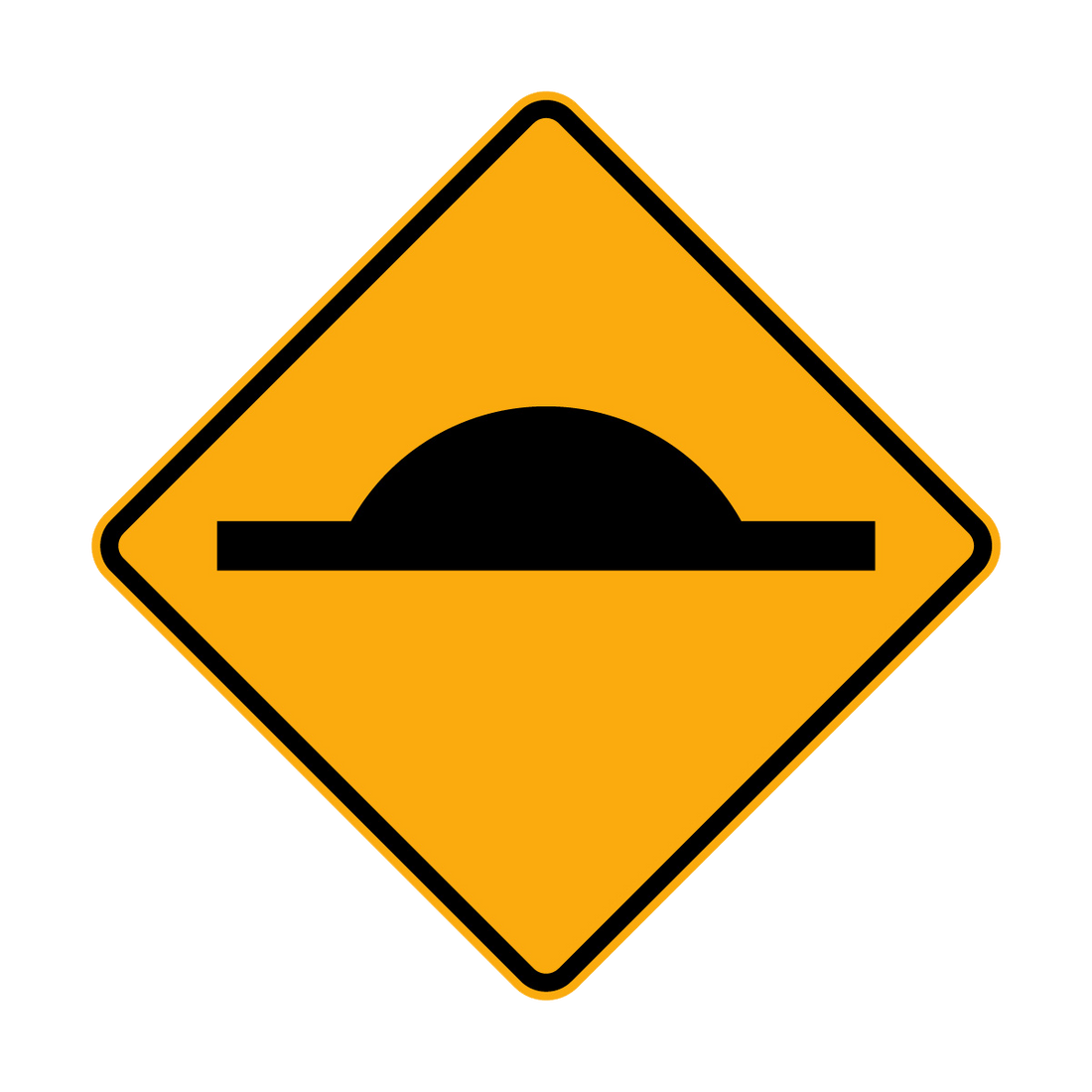 Warning: Speed Hump Sign