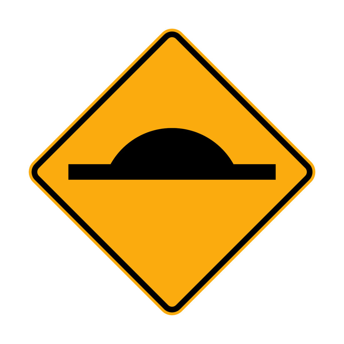 Warning: Speed Hump Sign – HIVIS