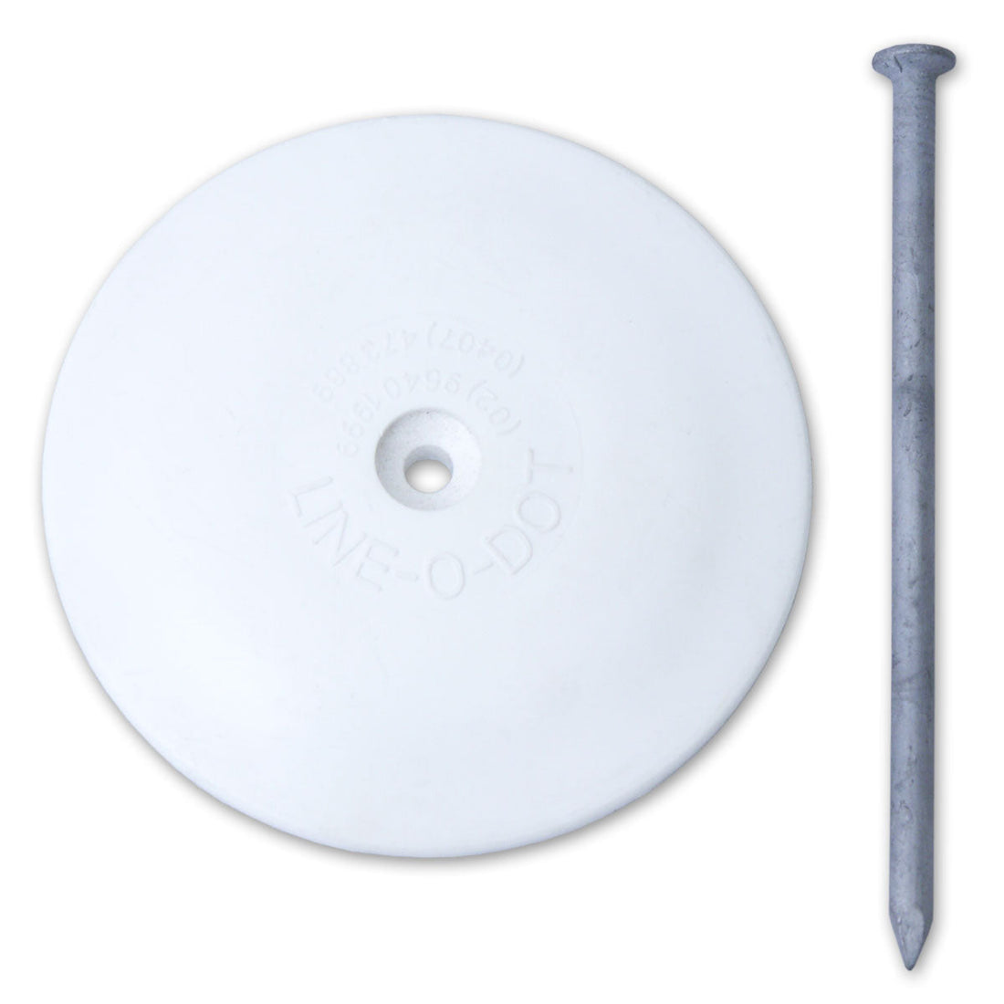 White Line-O-Dots With Nail – HIVIS