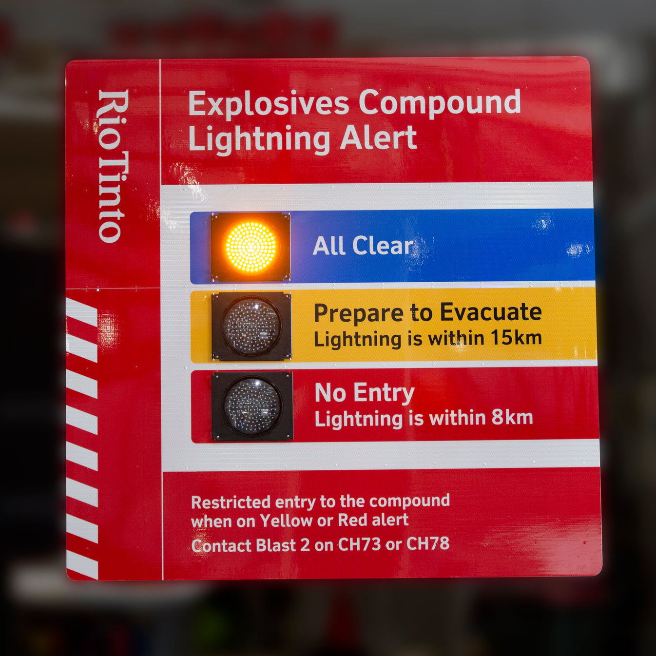 TARP (Trigger Action Response Plan) LED Sign